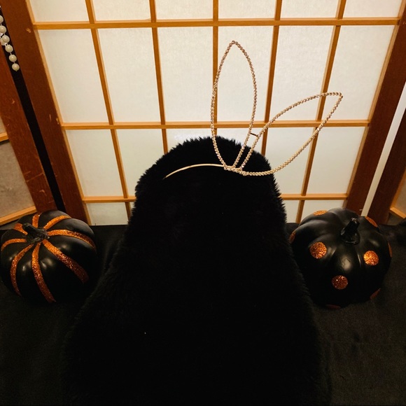 Accessories | Rhinestone Bunny Ears Headband | Poshmark